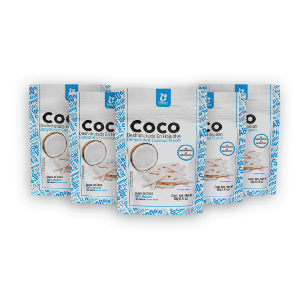 Snack Natural de Coco Deshidratado (5 piezas) - Camparte productos de ...